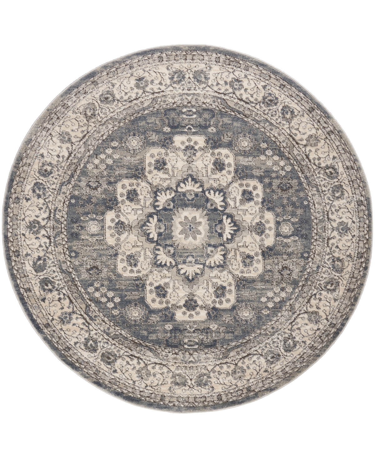 Click here for Nourison Home Quarry QUA07 4x4 Round Area Rug - Gr... prices