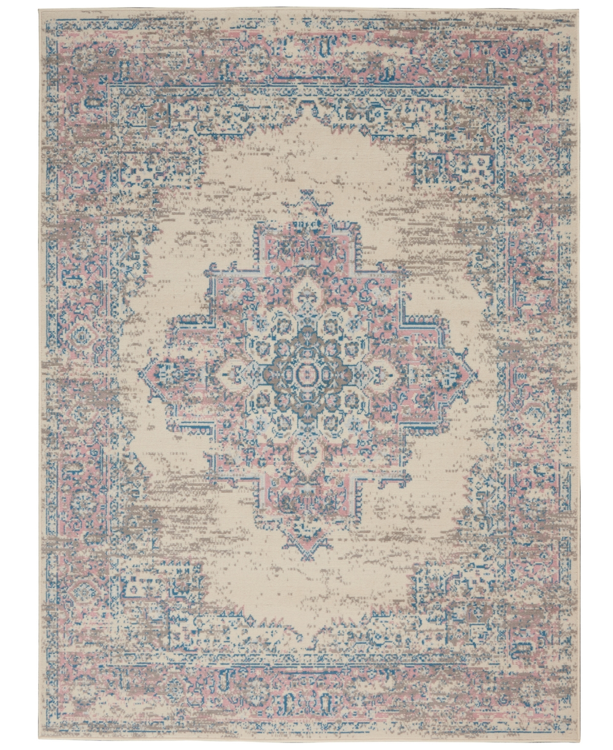 Click here for Nourison Home Grafix GRF14 6x9 Area Rug - Ivory/Pi... prices