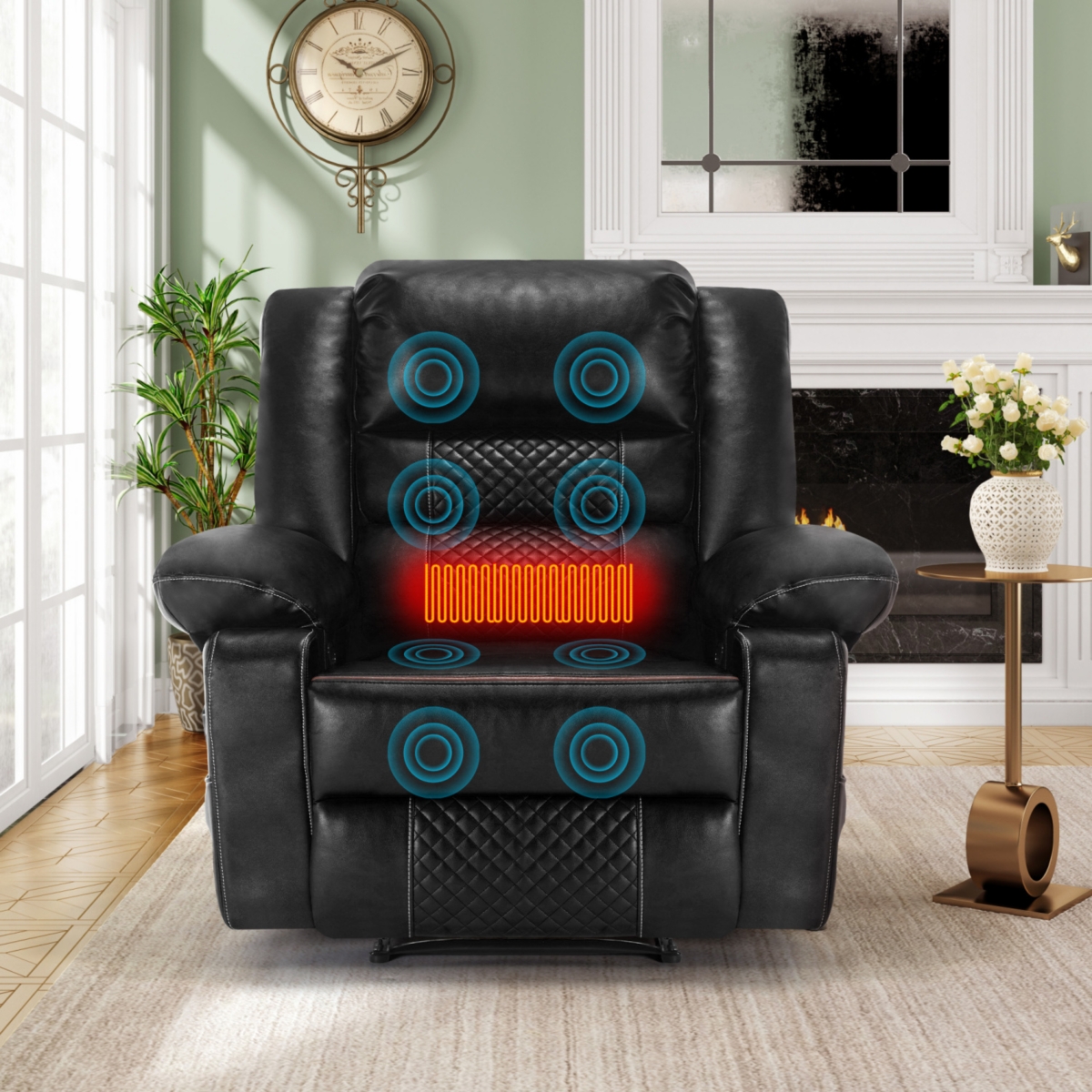 Click here for Streamdale Furniture Breathable Leather Massage Re... prices