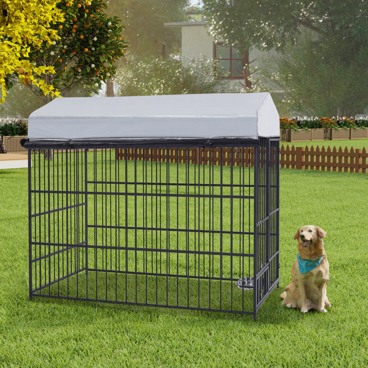 Click here for Simplie Fun Large Dog Kennel Outdoor Pet Pens Dogs... prices