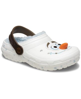 Crocs x Frozen Little Kids Olaf Lined Classic Clogs from Finish Line ...