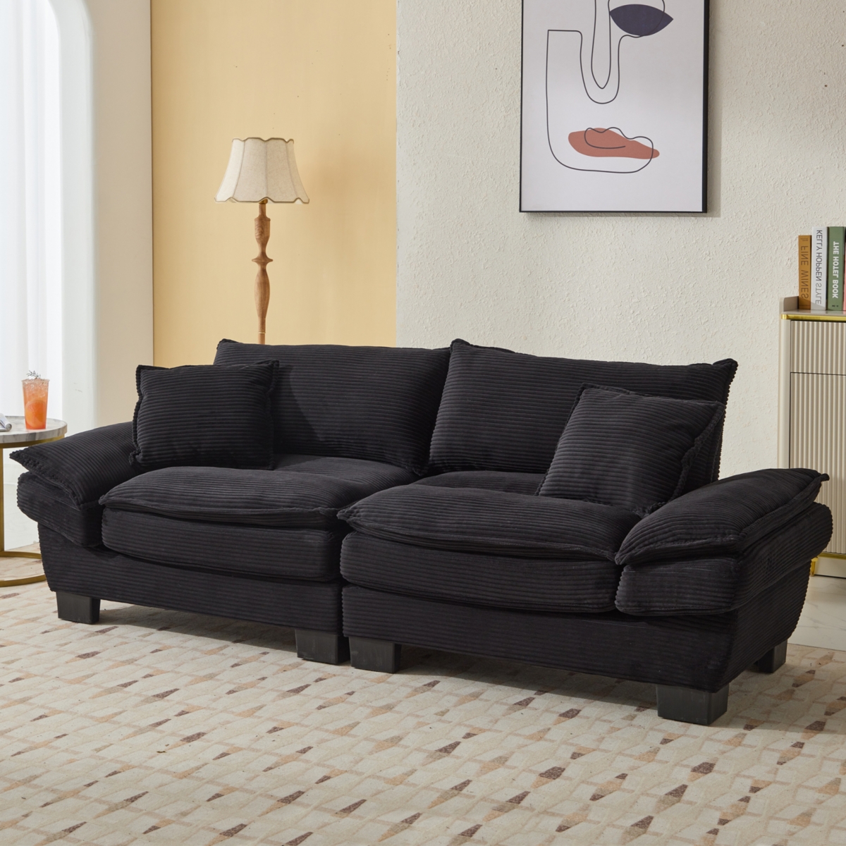 Click here for Streamdale Furniture Corduroy Sofa Sleeper Couch L... prices