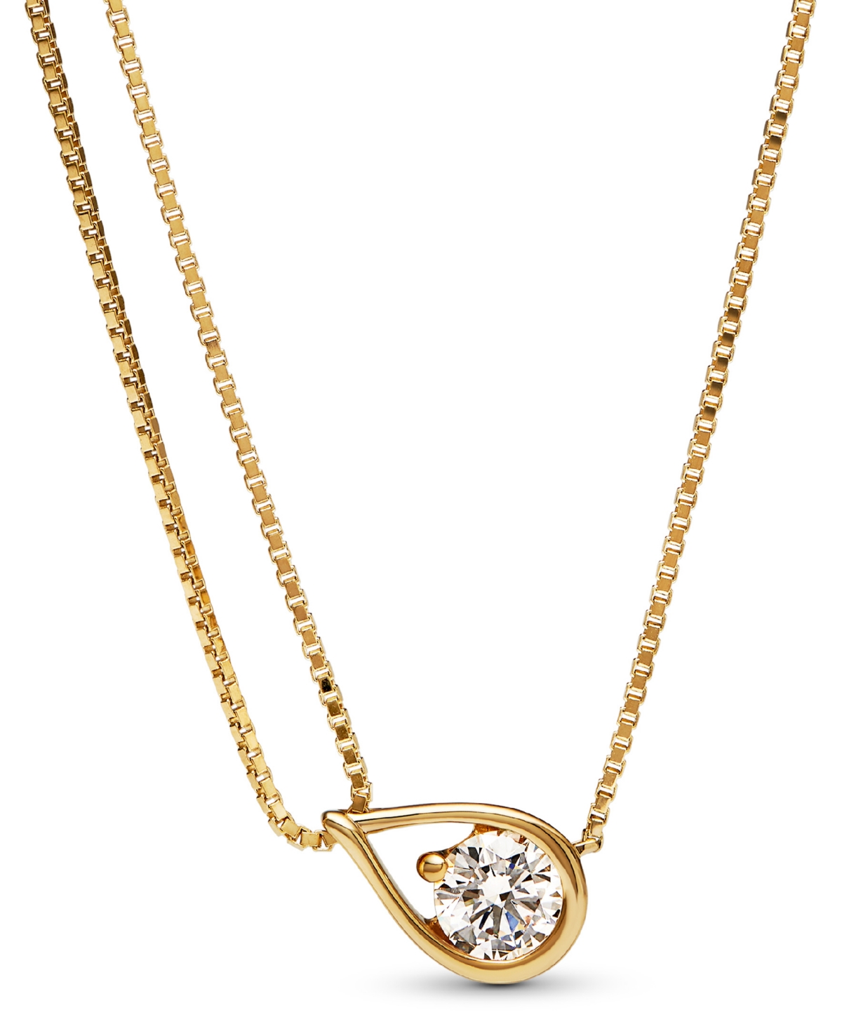 Click here for Pandora Infinite Lab-Grown Diamond Double Chain Co... prices