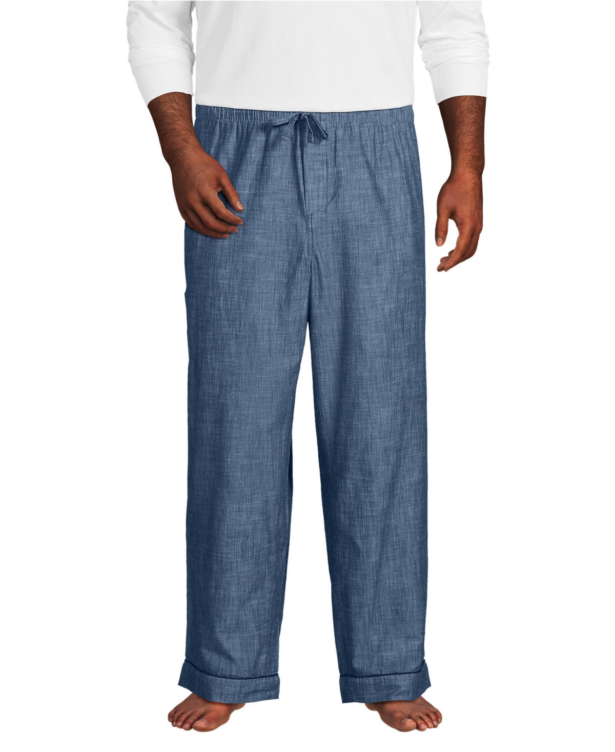 Click here for Lands End Big & Tall Essential Pajama Pants - Medi... prices