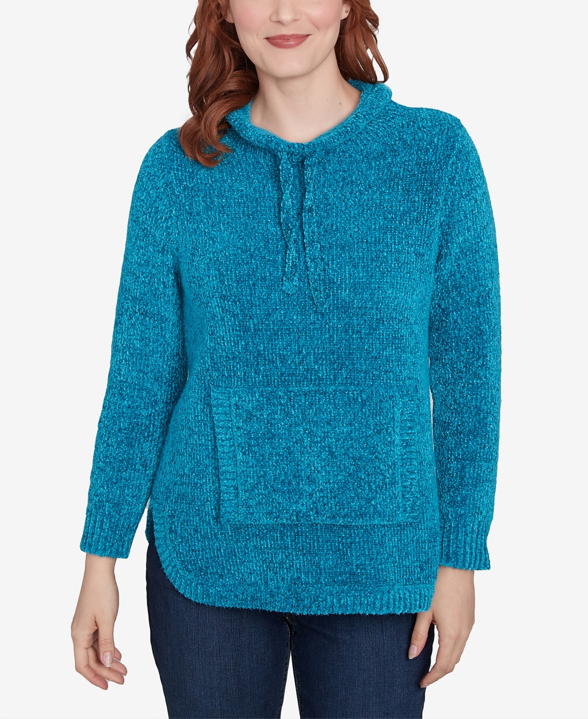 Click here for Ruby Rd. Petite Chenille Eyelash Pullover Pouch Po... prices