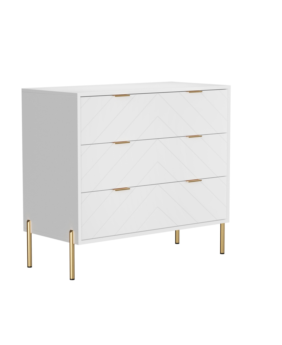 Click here for 3-Drawer Dresser Chest Cabinet - White prices