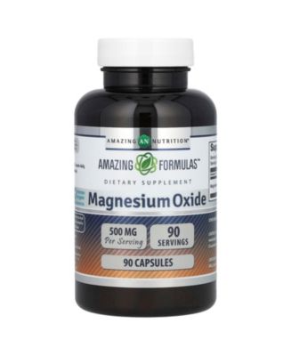 Amazing Nutrition Magnesium Oxide 500 mg - 90 Capsules - Macy's
