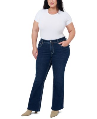 Seven7 Plus Size Starlette Boot Mid Rise Jeans - Macy's
