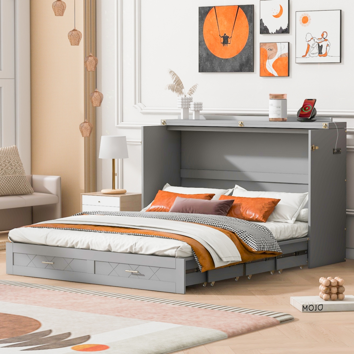 Click here for Simplie Fun Queen Size Murphy Bed Wall Bed with dr... prices