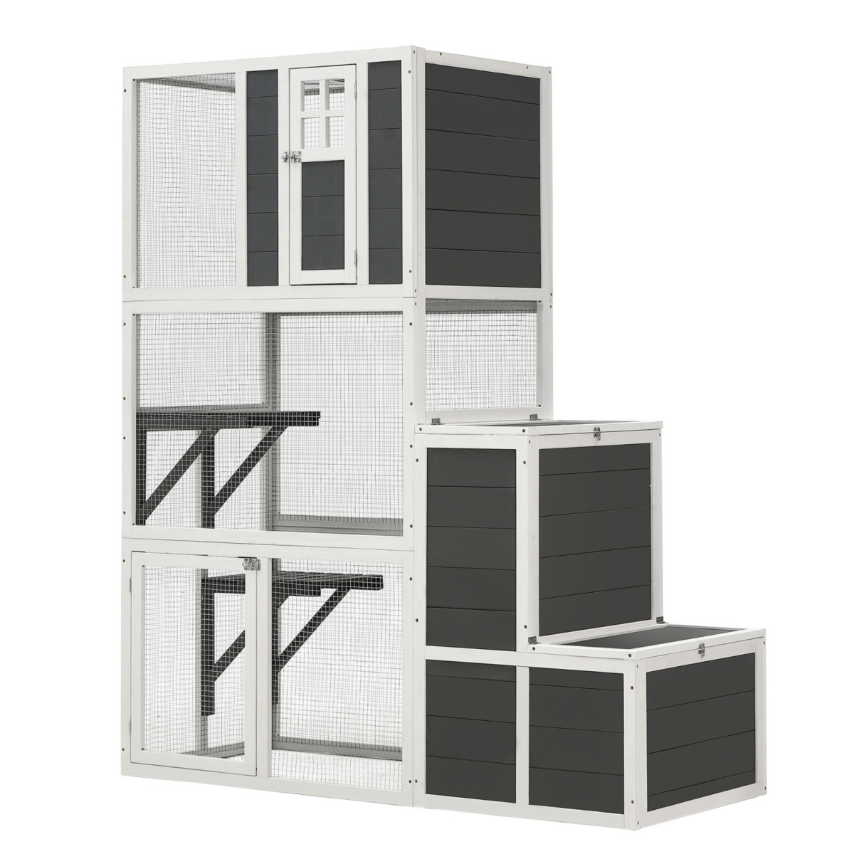 Click here for Streamdale 3-Tier Wooden Cat House with 4 Platform... prices