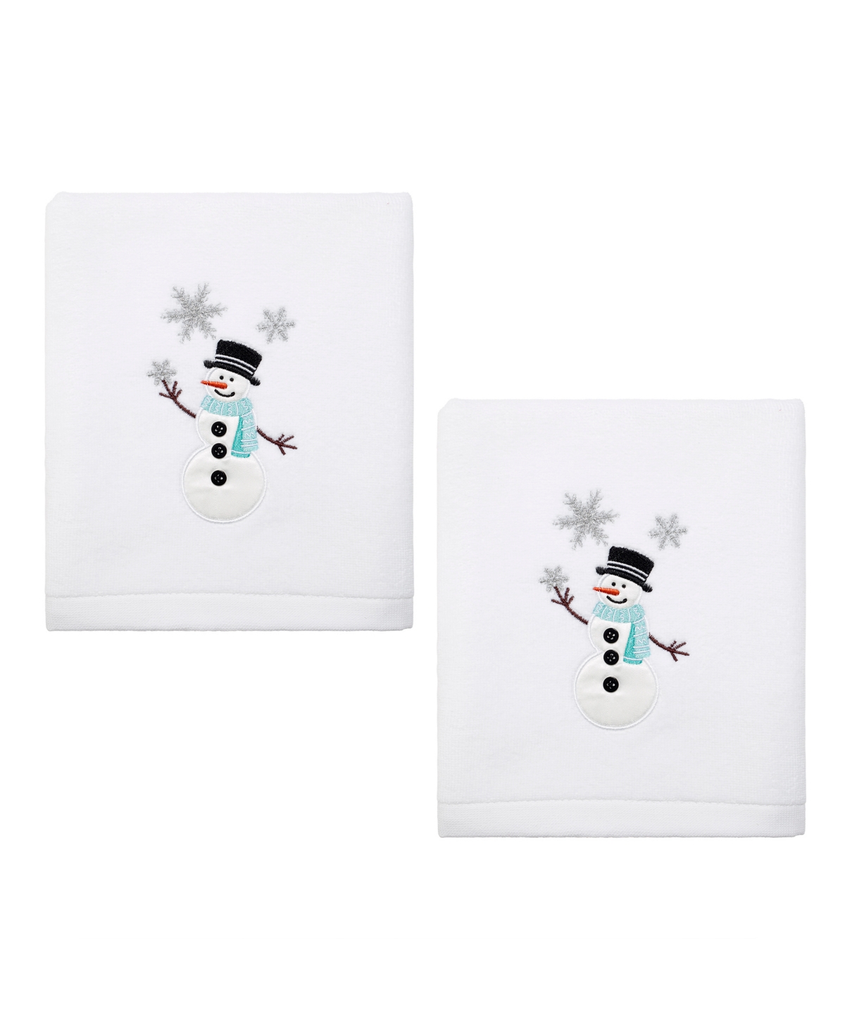 Click here for Avanti Snowman Hand Towel Set  28 x 16 - White prices