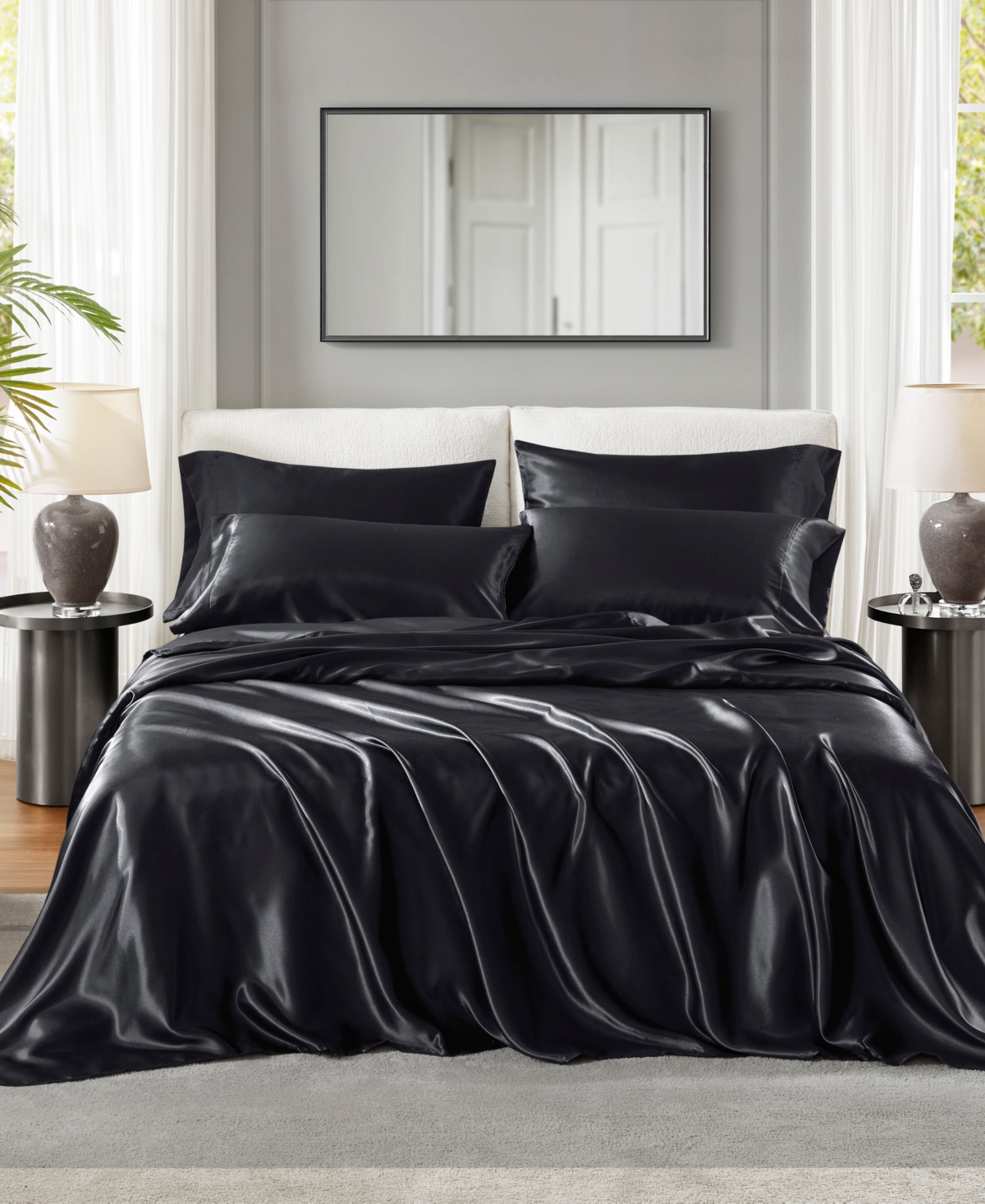 Click here for Madison Park Essentials Satin 4-Pc. Sheet Set  Twi... prices
