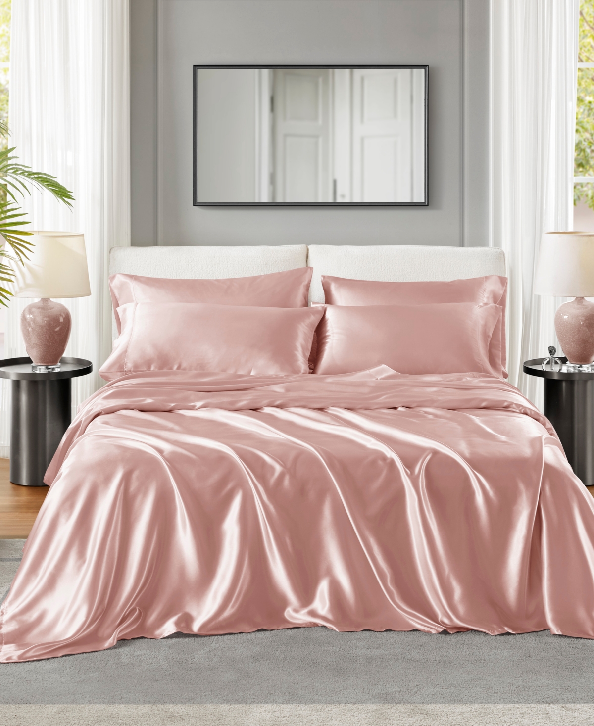 Click here for Madison Park Essentials Satin 4-Pc. Sheet Set  Twi... prices