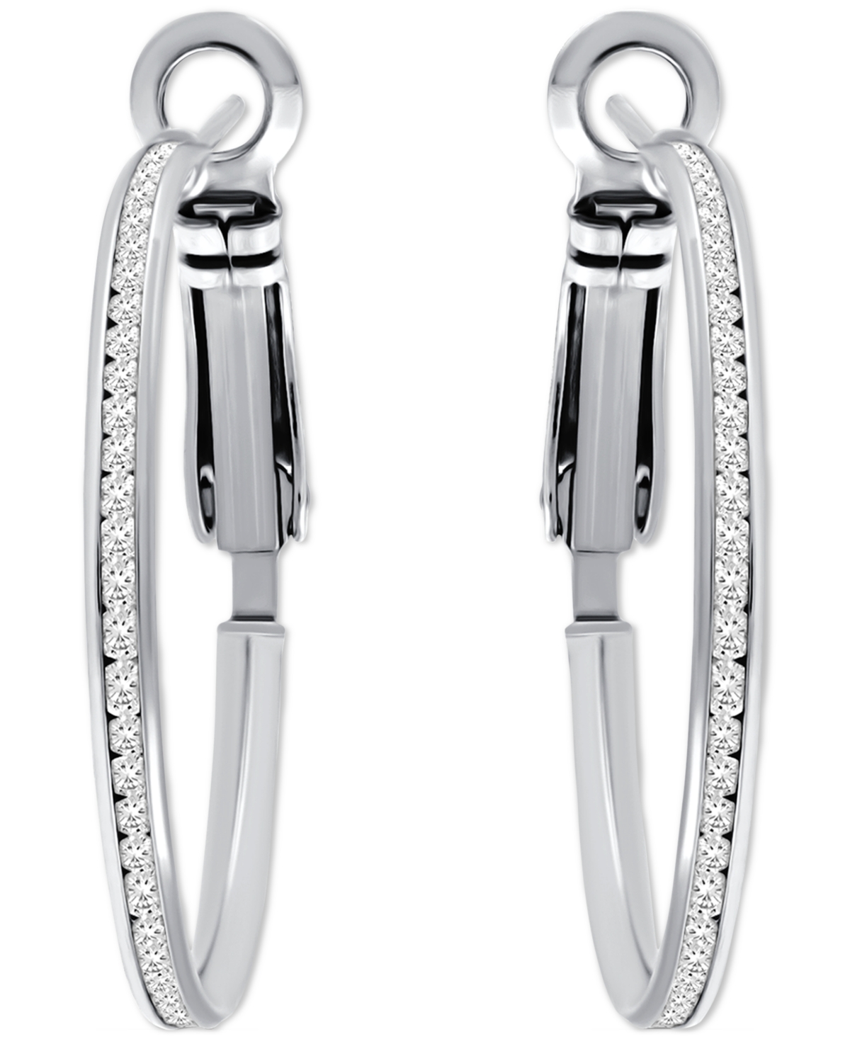 Click here for Giani Bernini Cubic Zirconia Channel-Set Medium Ho... prices