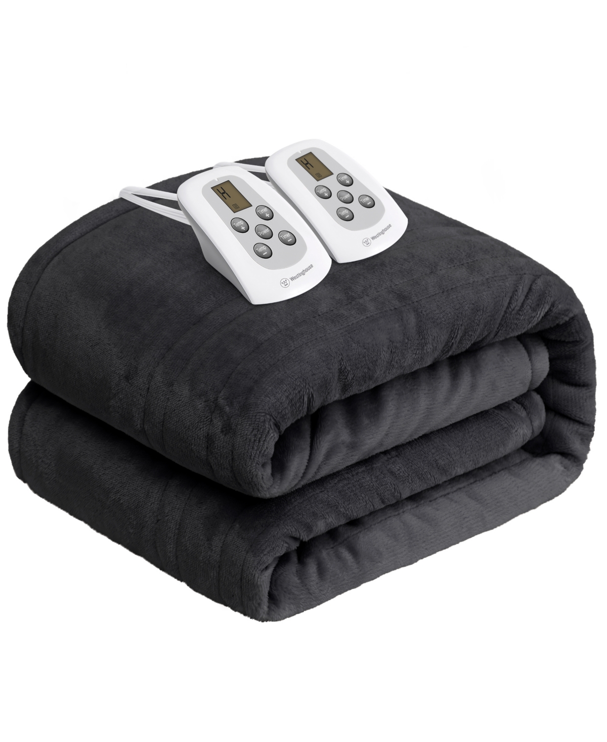 Click here for Westinghouse Heated Flannel Blanket  Queen - Charc... prices