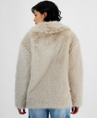 And Now This Women's Shaggy Faux-Fur Jacket, Exclusively at And Now This Women's Shaggy Faux-Fur Jacket, Exclusively at