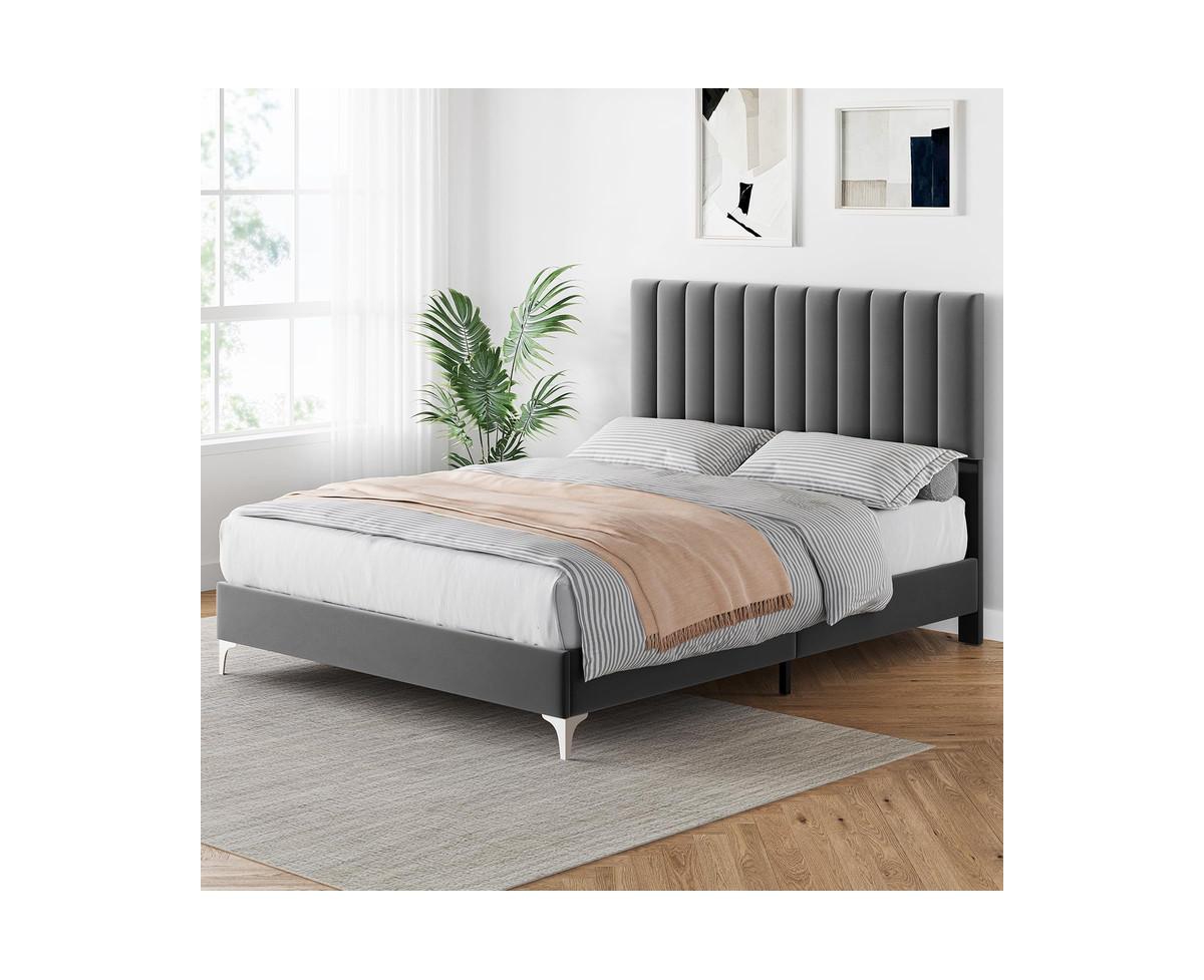 Click here for gaomon Bed Frame Modern Velvet Upholstered 11 Inch... prices