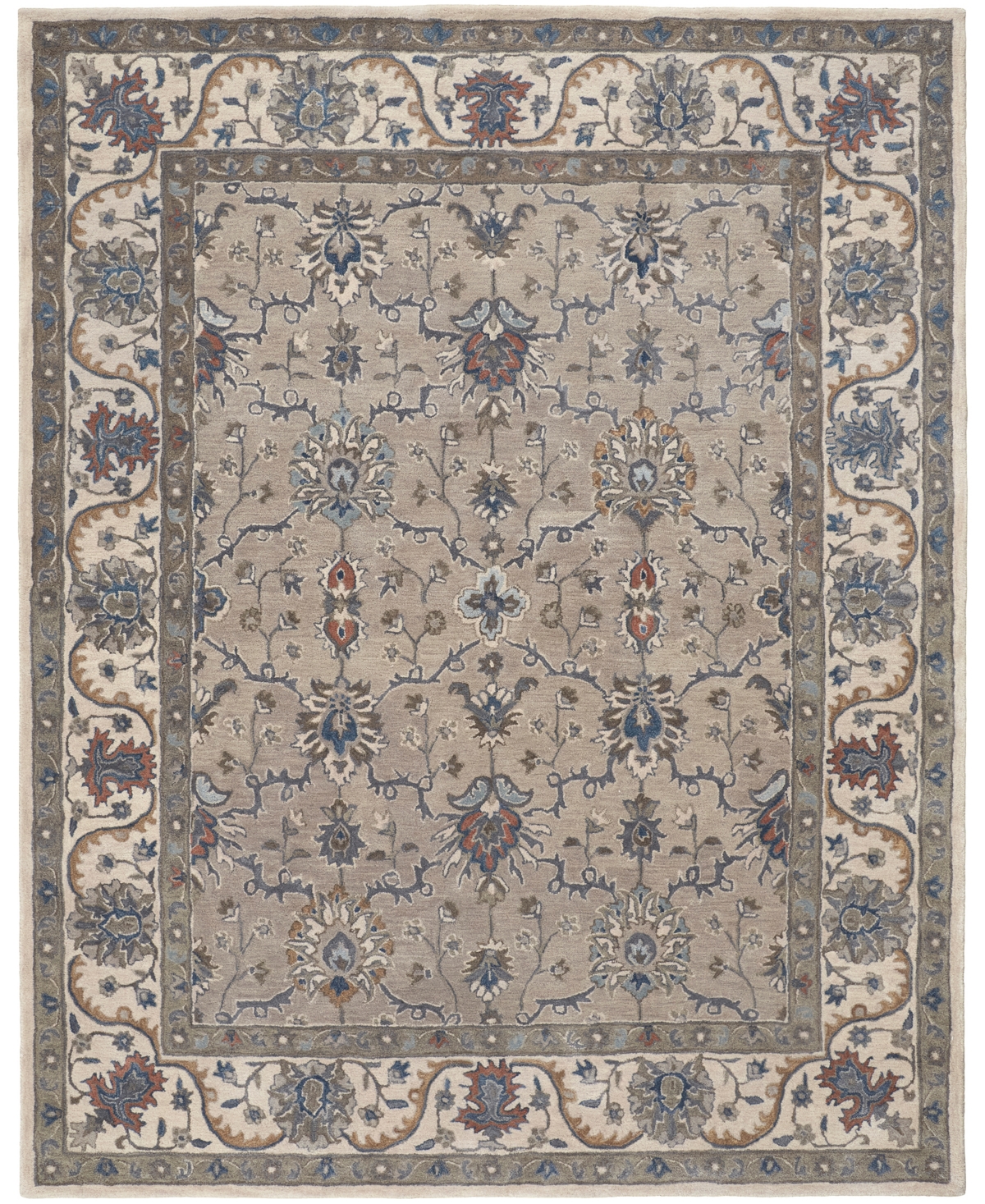 Click here for Feizy Rylan 8640F 4x6 Area Rug - Taupe/Gray prices
