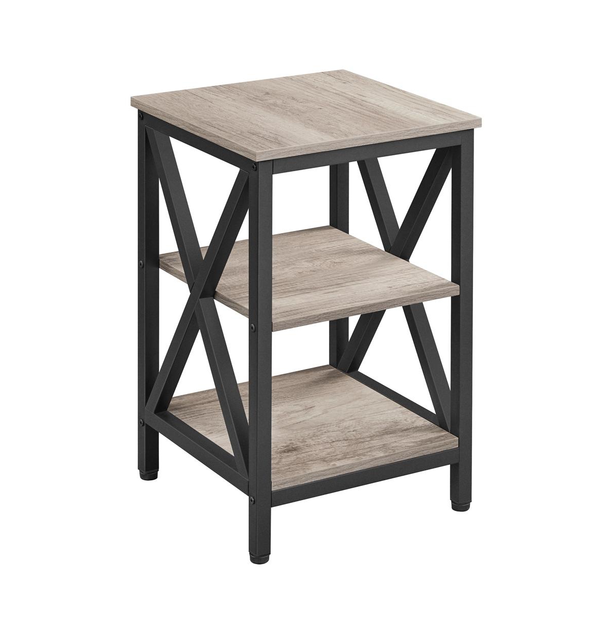Click here for Yaheetech 3-Tier Side End Table with Shelf  X-Shap... prices