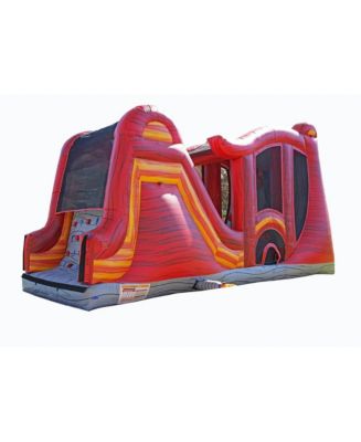 JumpOrange Shadow Obstacle Course Bounce House Inflatable for Kids and ...