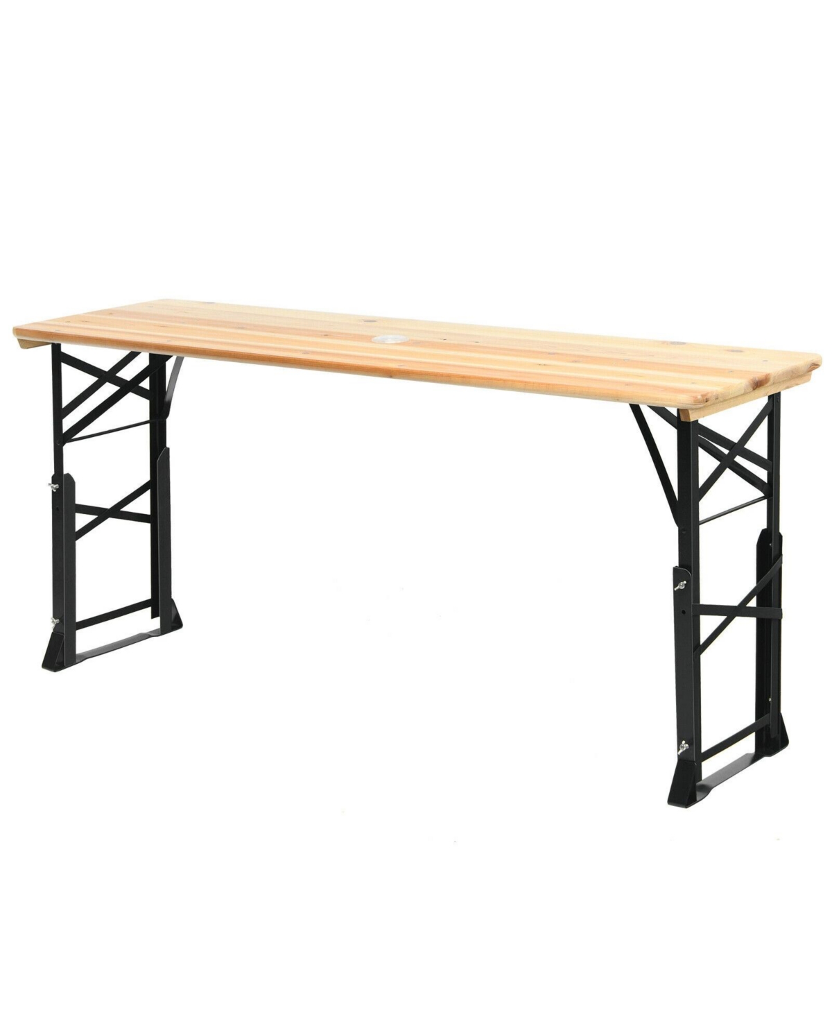 Click here for Sugift 66.5 Inch Outdoor Wood Folding Picnic Table... prices