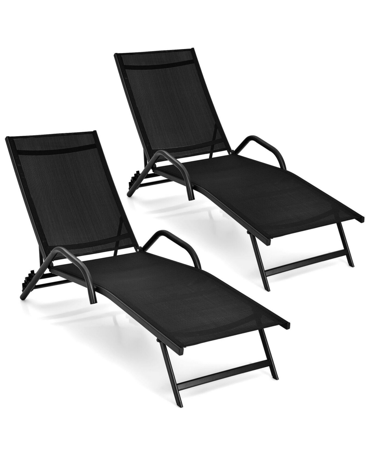 Click here for Inolait 2 Pieces Outdoor Chaise Lounge with 5-Posi... prices