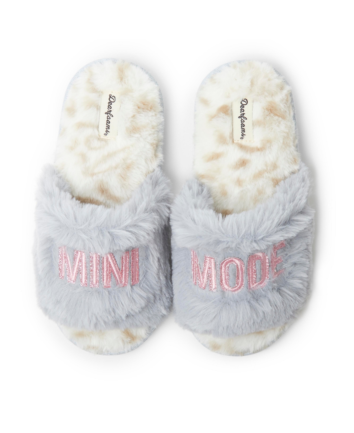 Click here for Dearfoams Girls Lana Fuzzy Slide Slipper Bird - Mi... prices