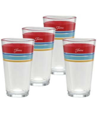 Fiesta Vibrant Edgeline Tapered Cooler Glasses, Set of 4 - Macy's