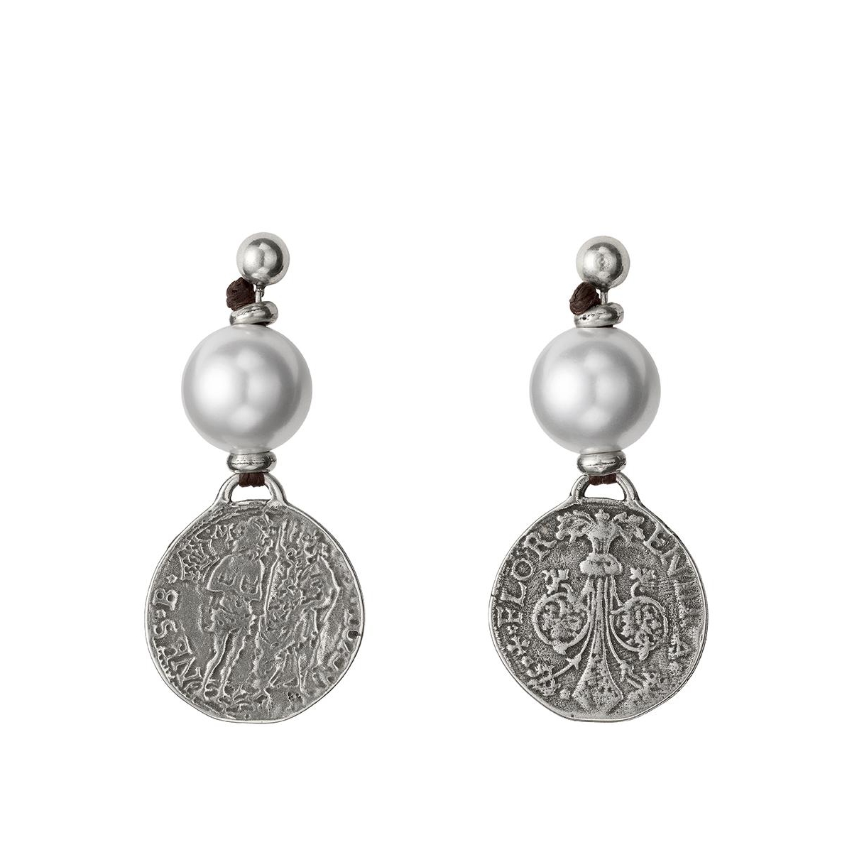 Click here for UNOde50 Sterling Silver Resin Stone Earrings - Sil... prices