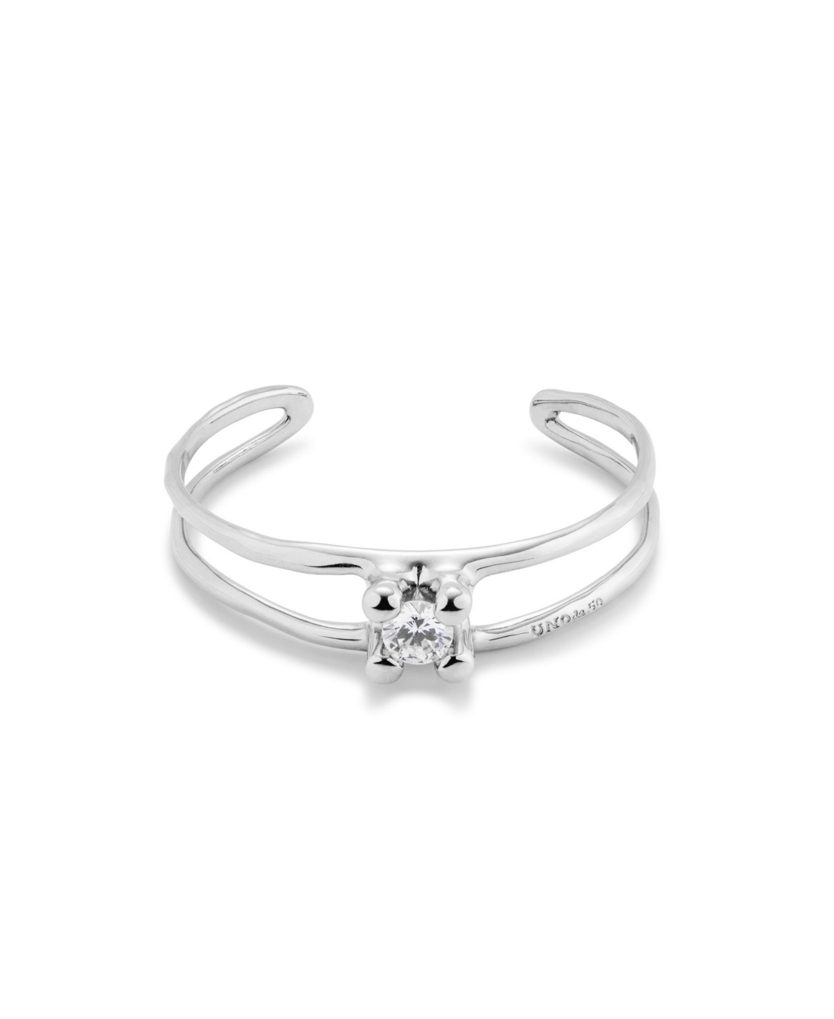 Click here for UNOde50 White Cubic Zirconia Metal Alloy Rigid Bra... prices