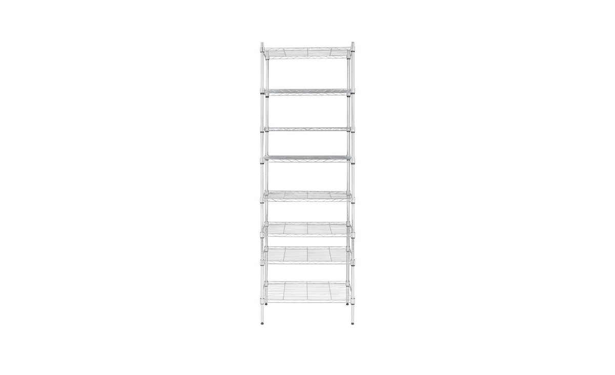 Click here for Slickblue 8-Tier Adjustable Chrome Wire Shelving U... prices