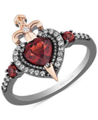 Disney Enchanted Vault Garnet (3/4 ct. t.w.) & Diamond (1/6 ct. t.w ...