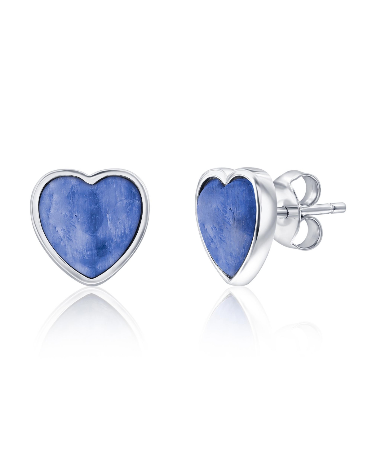 Click here for Caribbean Treasures Sterling Silver  Bezel-Set Hea... prices