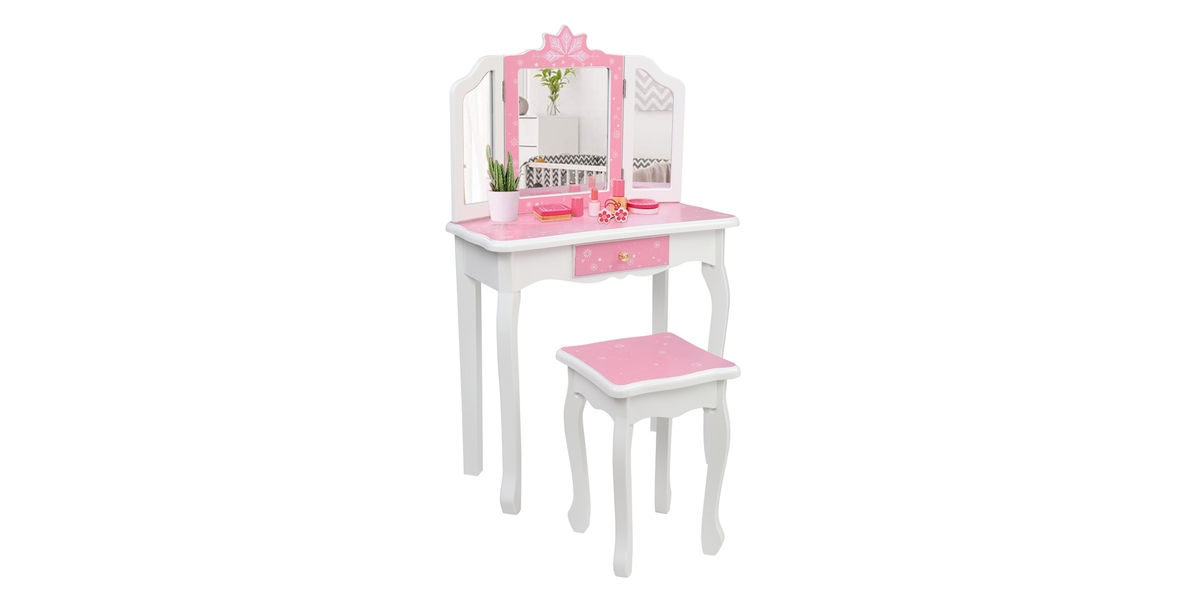 Click here for Slickblue Childrens Wooden Dressing Table with Thr... prices