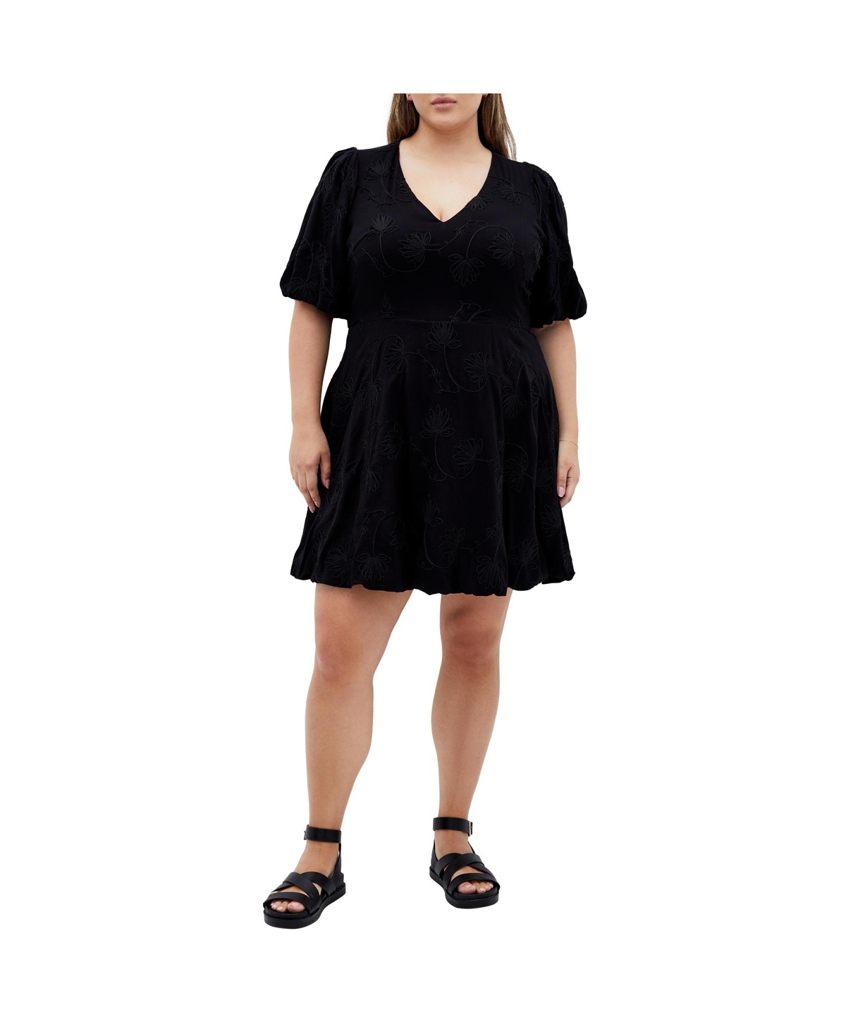 Click here for City Chic Plus Size Dottie Dress - Black prices