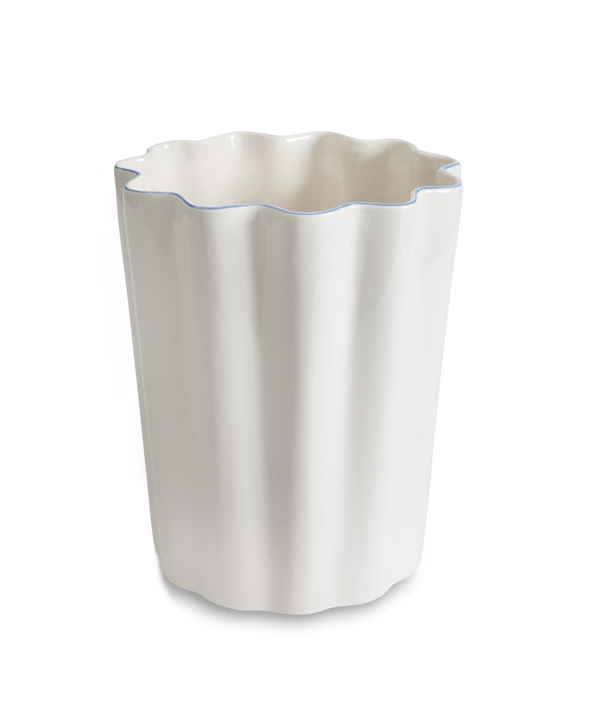 Click here for Cassadecor Mare Porcelain Wastebasket - Cornflower... prices