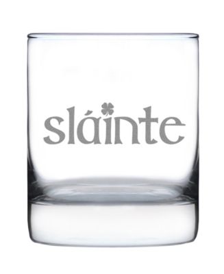 Bevvee Slainte Irish Cheers Whiskey Rocks Glass - Macy's