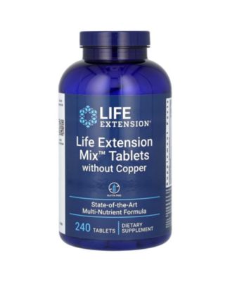 Life Extension Mix Tablets Without Copper - 240 Tablets - Macy's