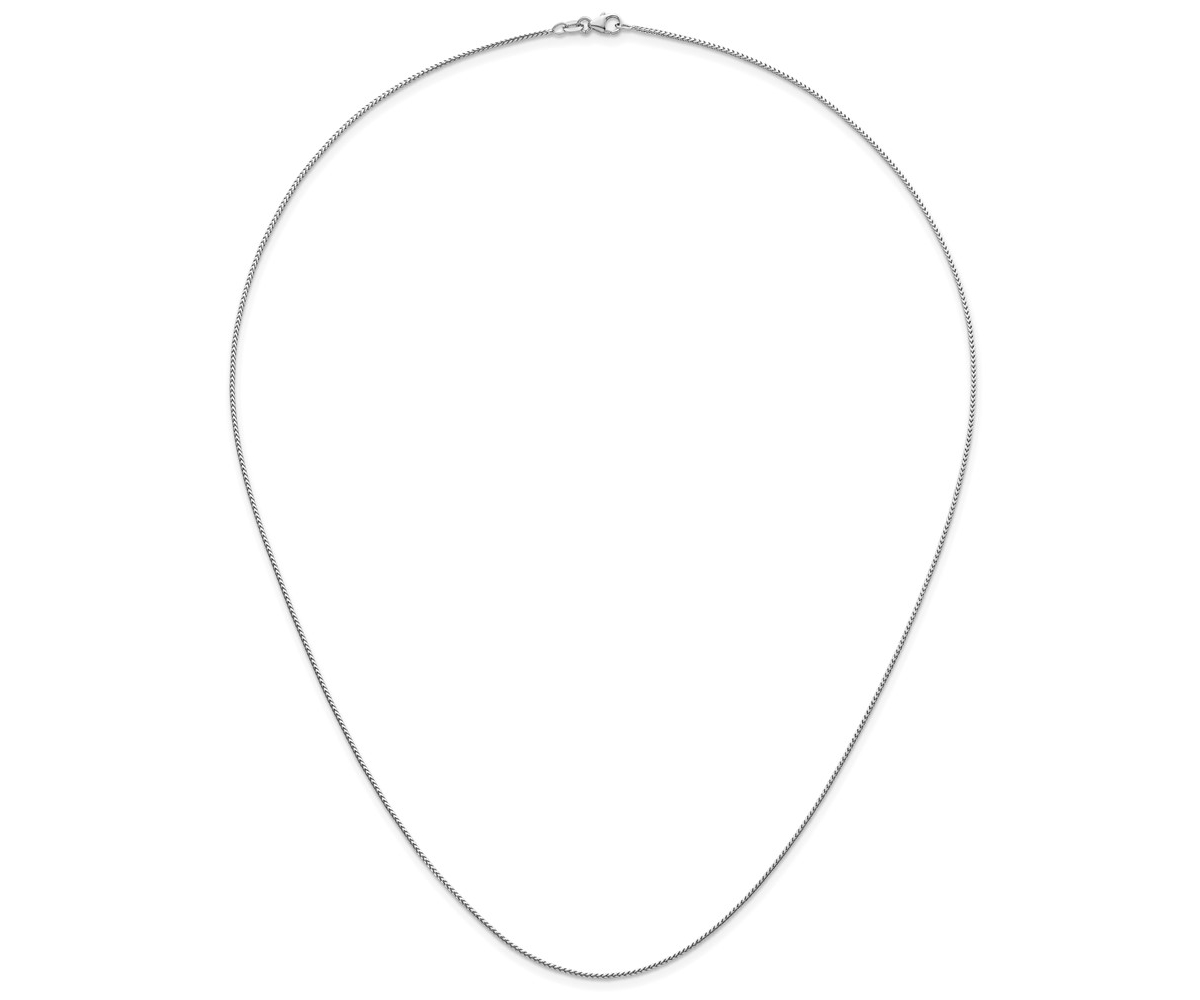 Click here for Diamond2Deal 18k White Gold Polished 1.0mm Solid F... prices