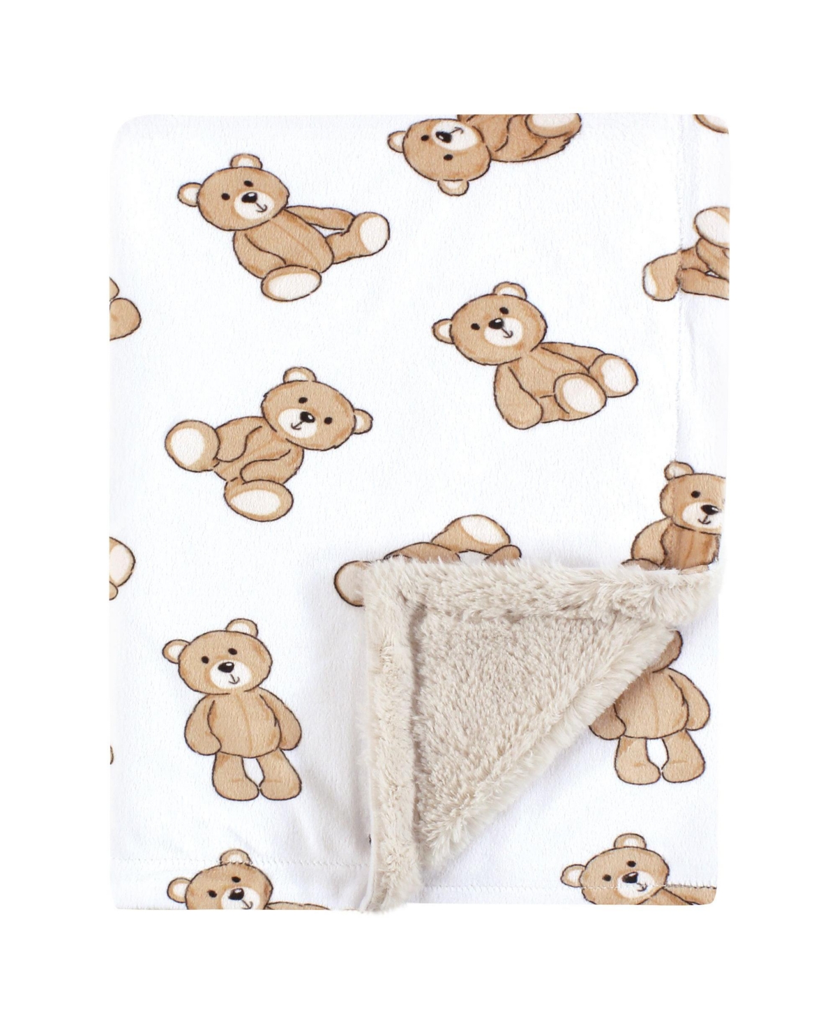 Click here for Hudson Baby Boys Velvety Plush Blanket with Fuzzy... prices