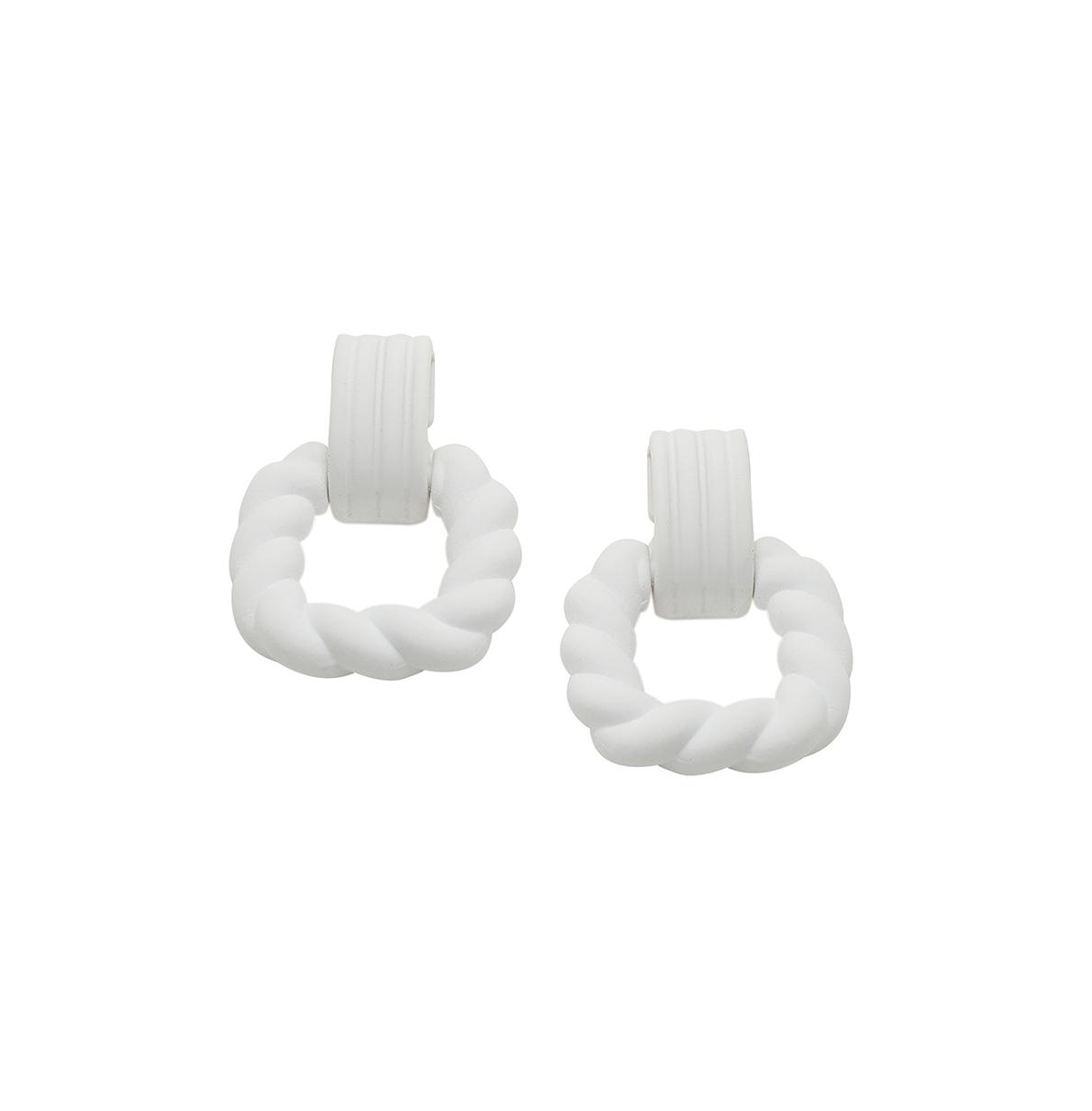 Click here for Sohi Womens Rope Drop Earrings - White prices