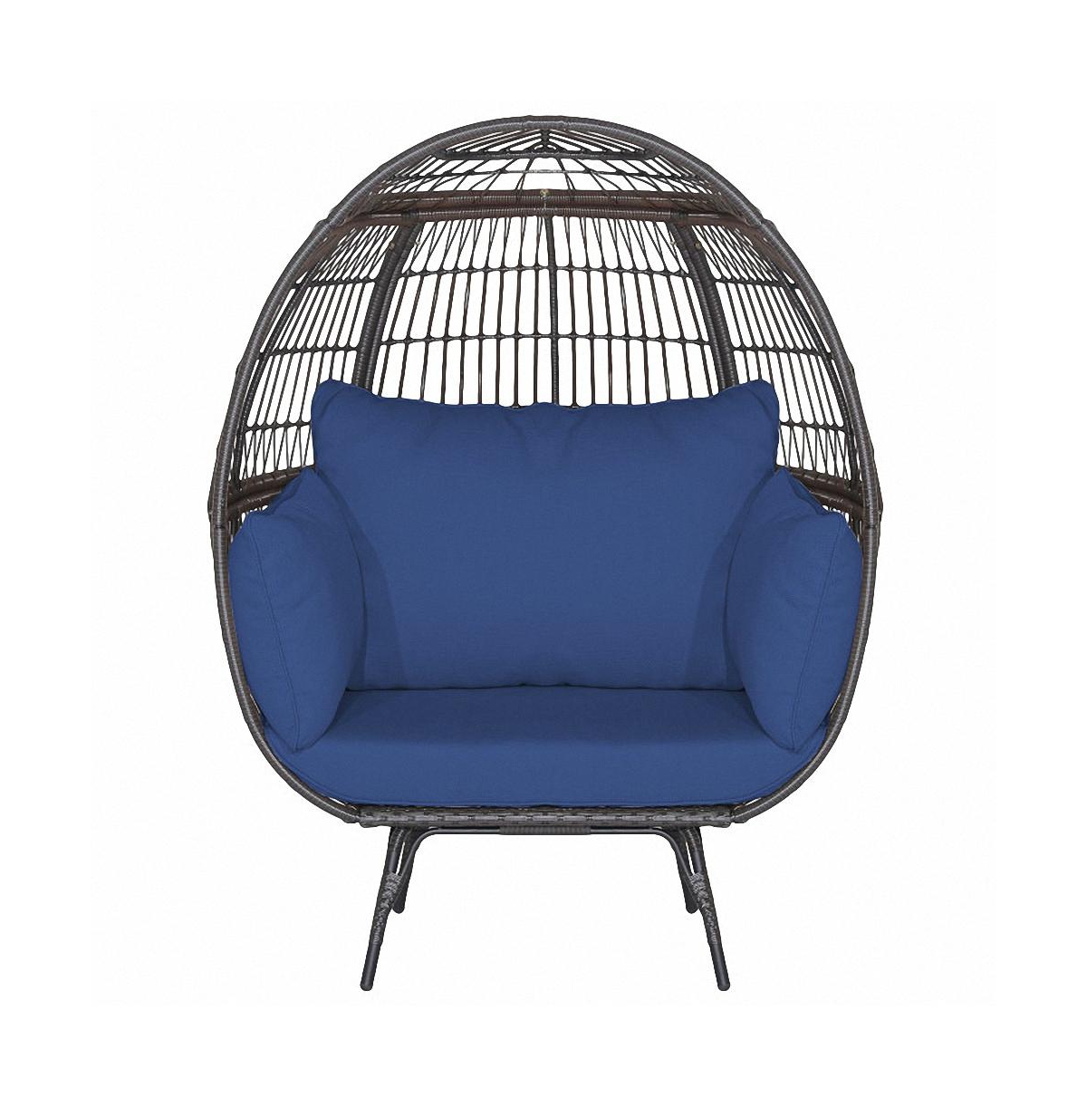 Click here for Inolait Oversized Patio Rattan Egg Lounge Chair wi... prices
