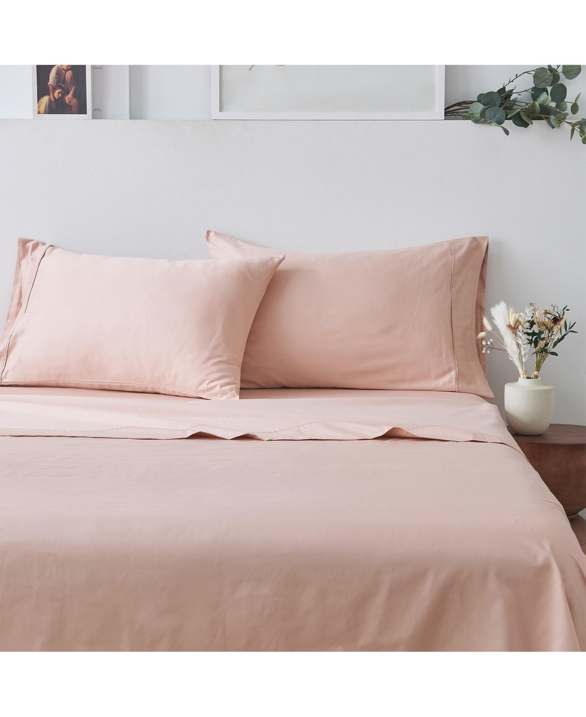 Click here for 100 Cotton Sateen Sheet Set - Dusty rose prices