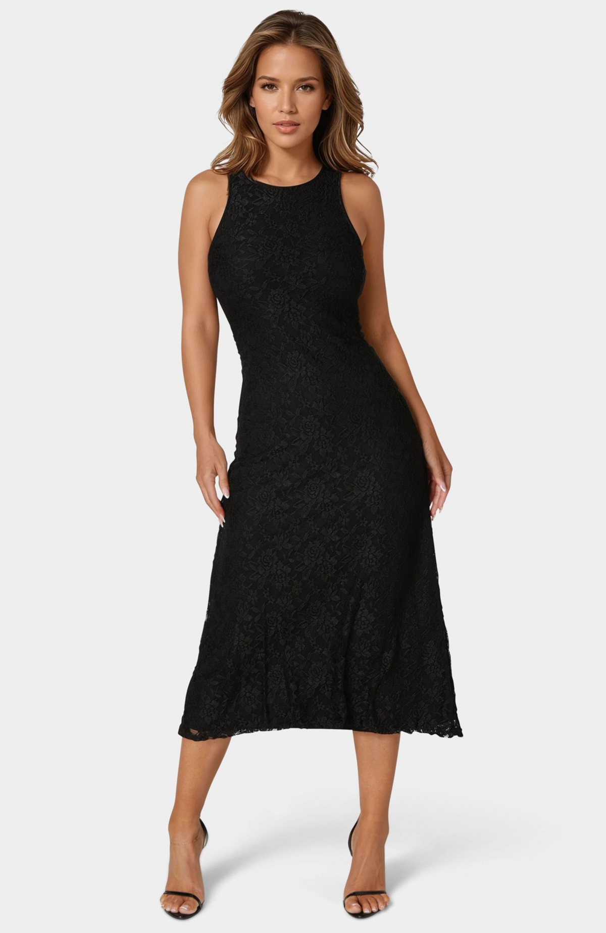 Click here for Bebe Womens Lace A-line Maxi Dress - Black prices