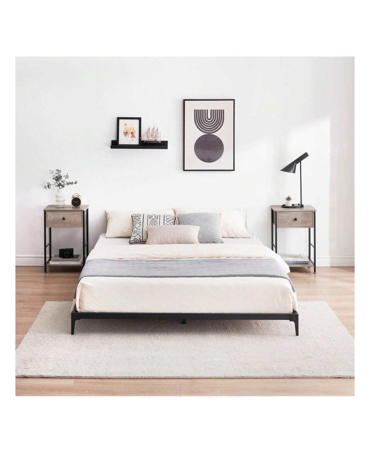 Click here for gaomon Bed Frame 6 Inch Metal Bed Frame Heavy Duty... prices