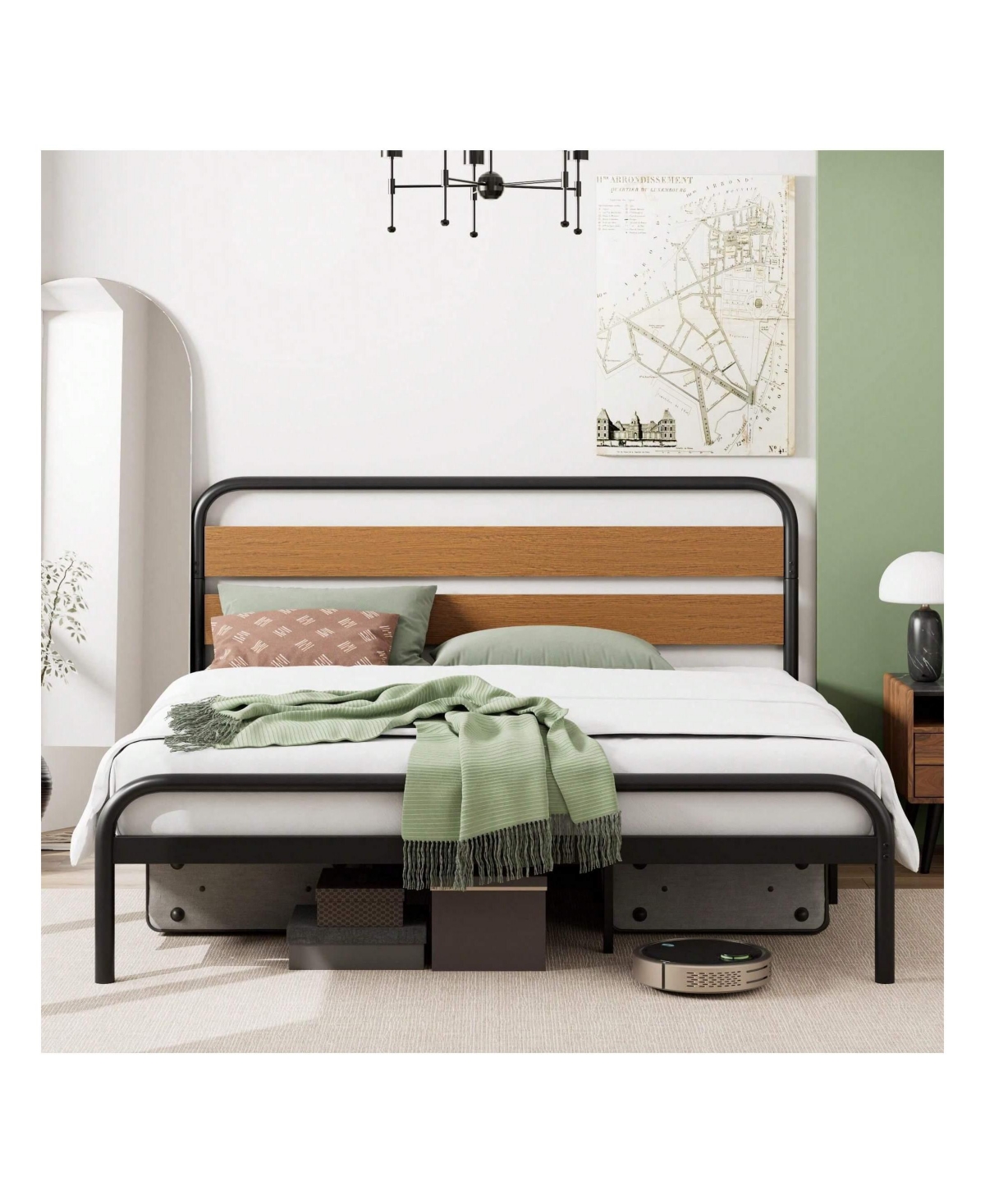 Click here for gaomon Senfot Queen/King Size Platform Bed Frame W... prices