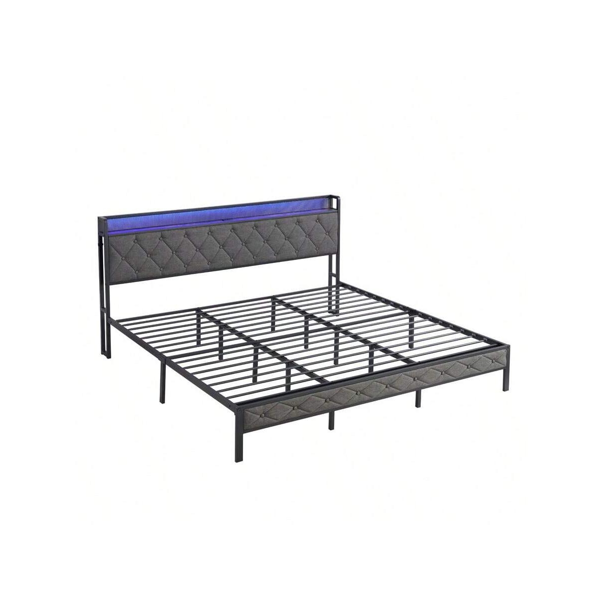 Click here for gaomon Full Size Bed With Storage Headboard  Charg... prices