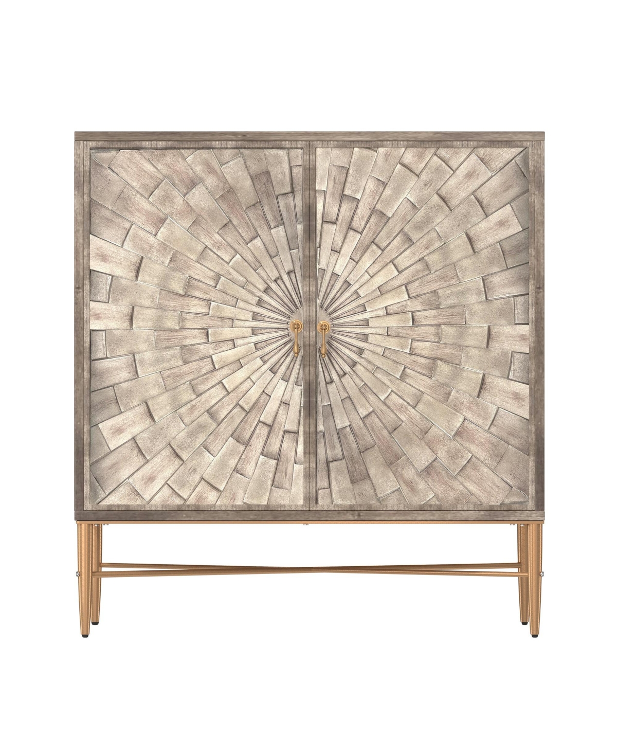Click here for Vintage Wood Storage 2 Door Accent Cabinet - White prices