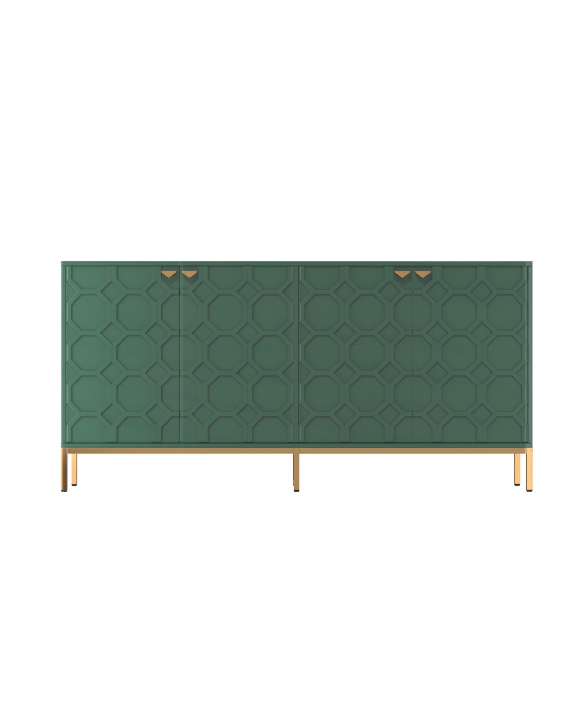 Click here for Boyel Living 4 Door Locker Accent Cabinet - Green prices