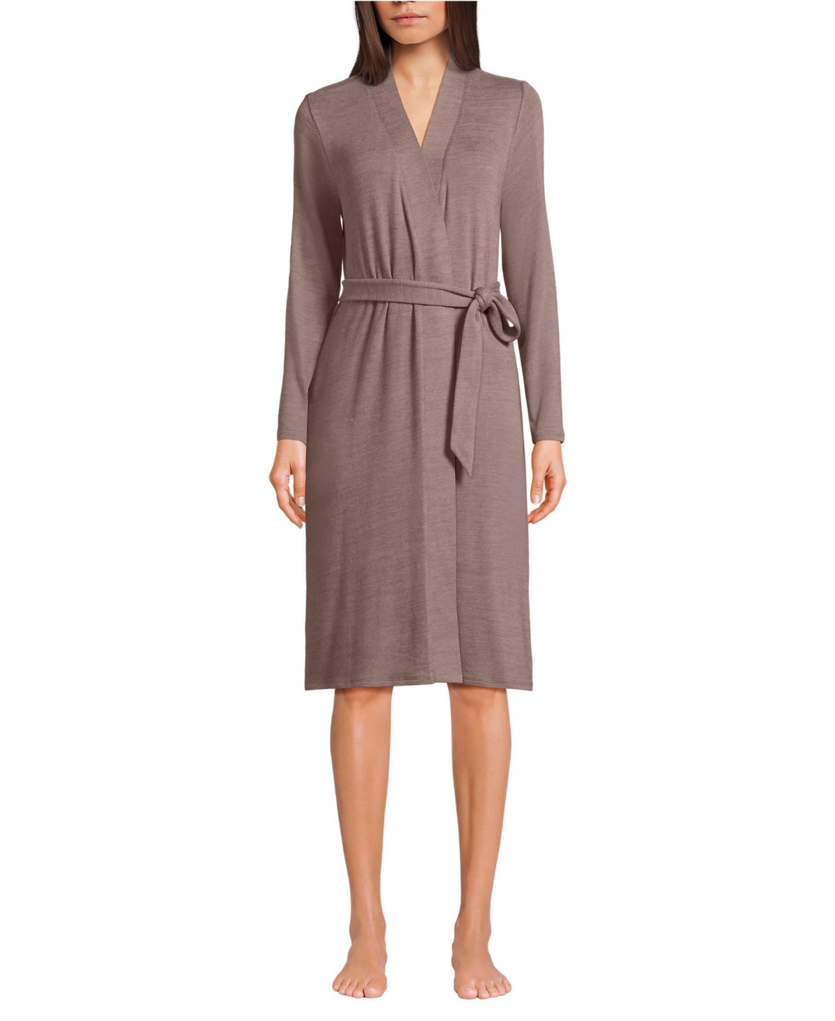 Click here for Lands End Womens Cashtouch Faux Cashmere Cozy Robe... prices